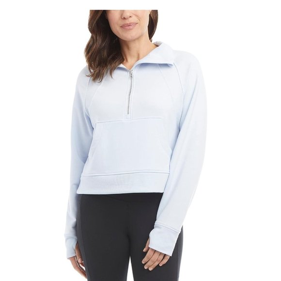 Danskin | Tops | Nwt Danskin Womens Mixed Rib Half Zip Sweatshirt ...